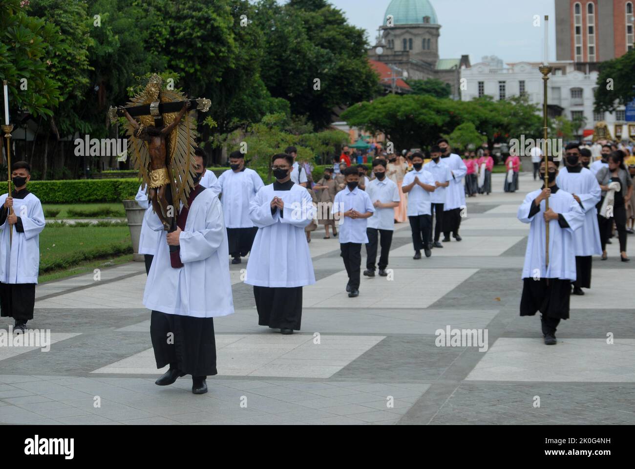 Religious procession, Fort Santiago, Manila, Luzon, Philippines Stock ...