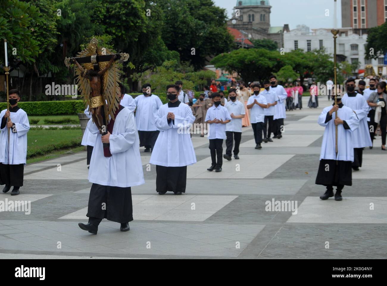 Religious procession, Fort Santiago, Manila, Luzon, Philippines Stock ...