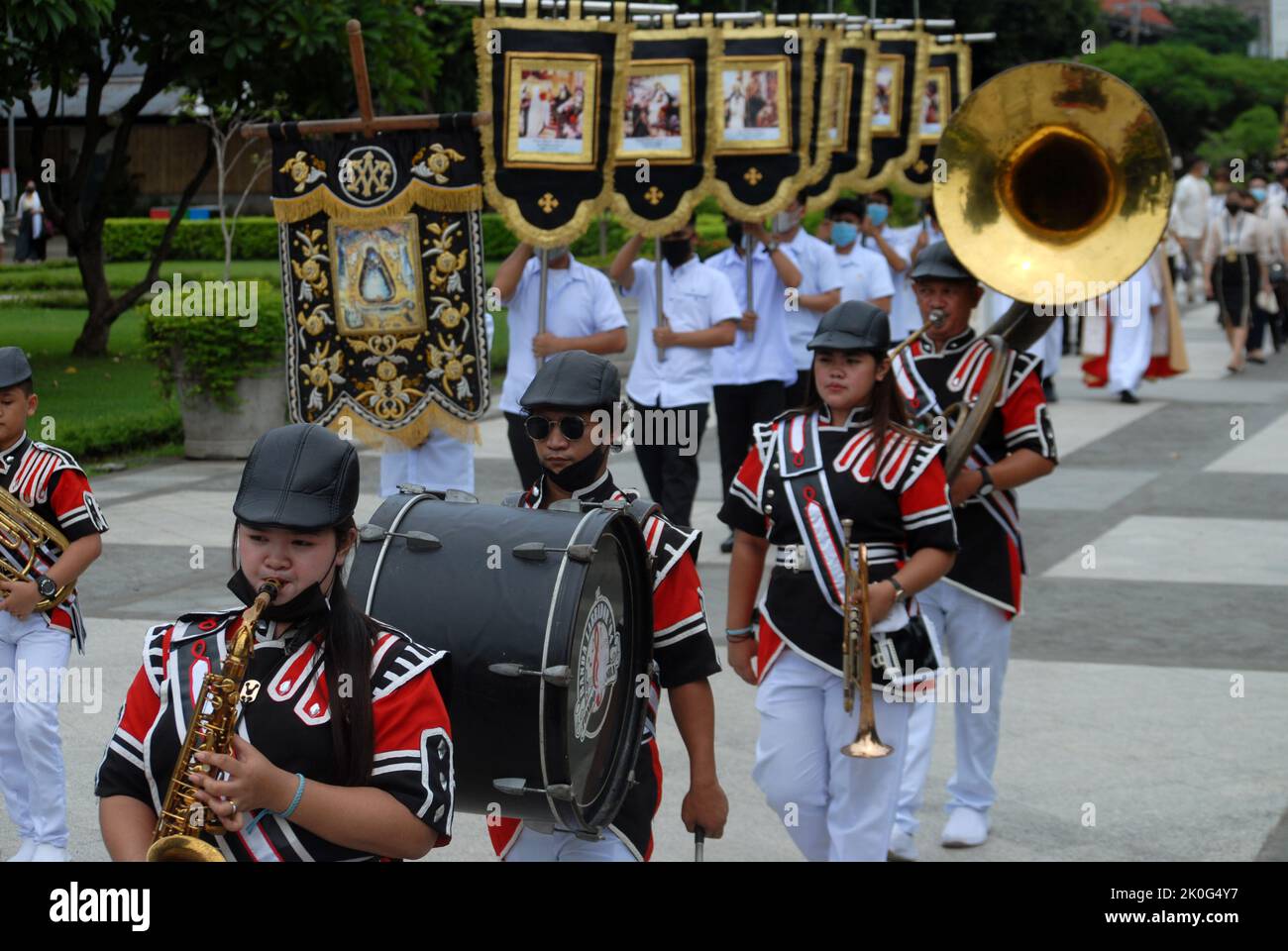 Religious procession, Fort Santiago, Manila, Luzon, Philippines Stock ...