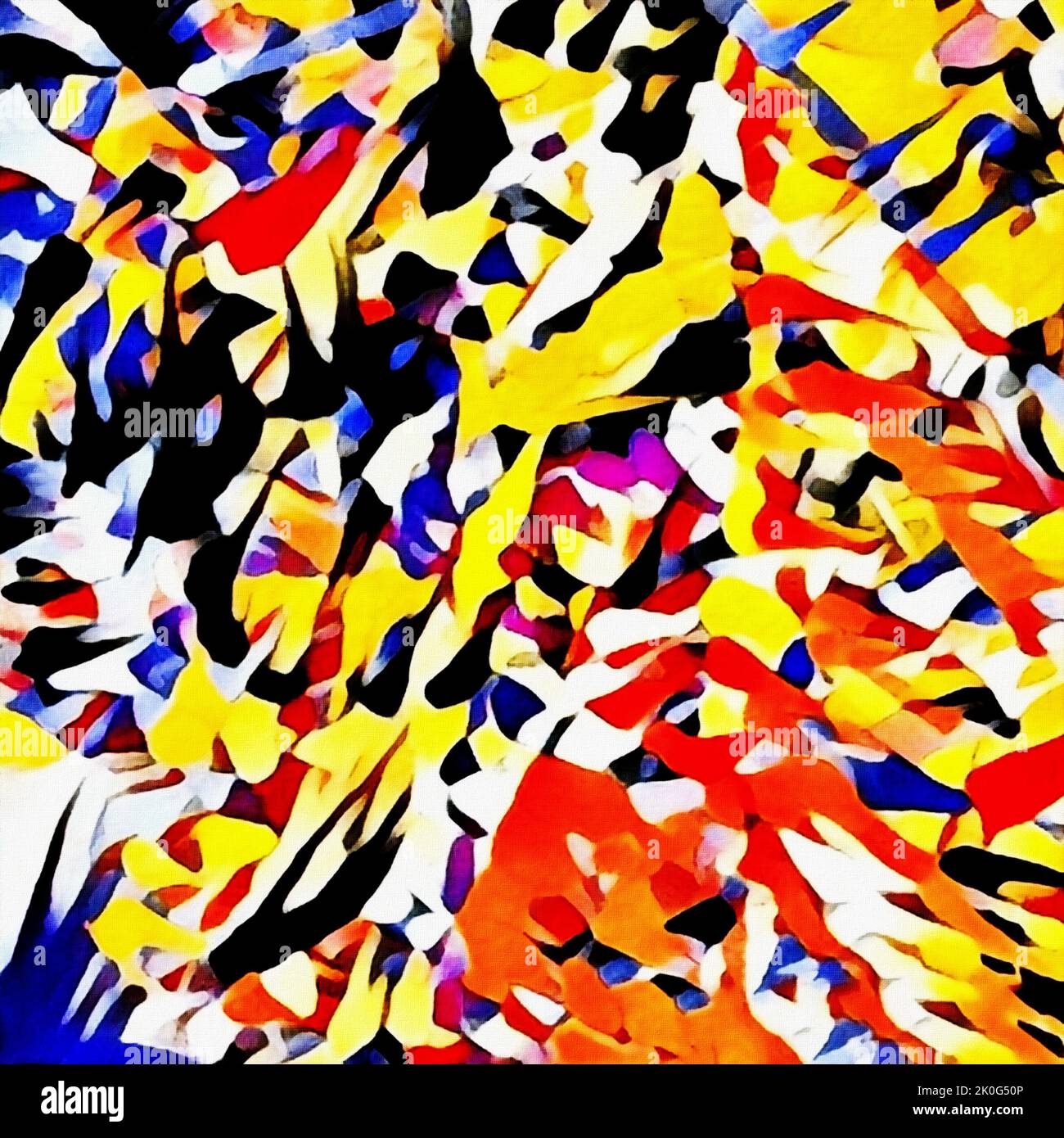 Abstract painting. Brush strokes. 3D rendering Stock Photo - Alamy