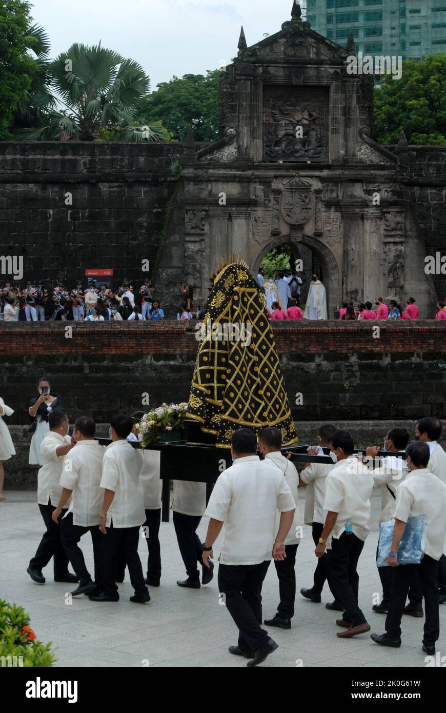 Religious procession, Fort Santiago, Manila, Luzon, Philippines Stock ...