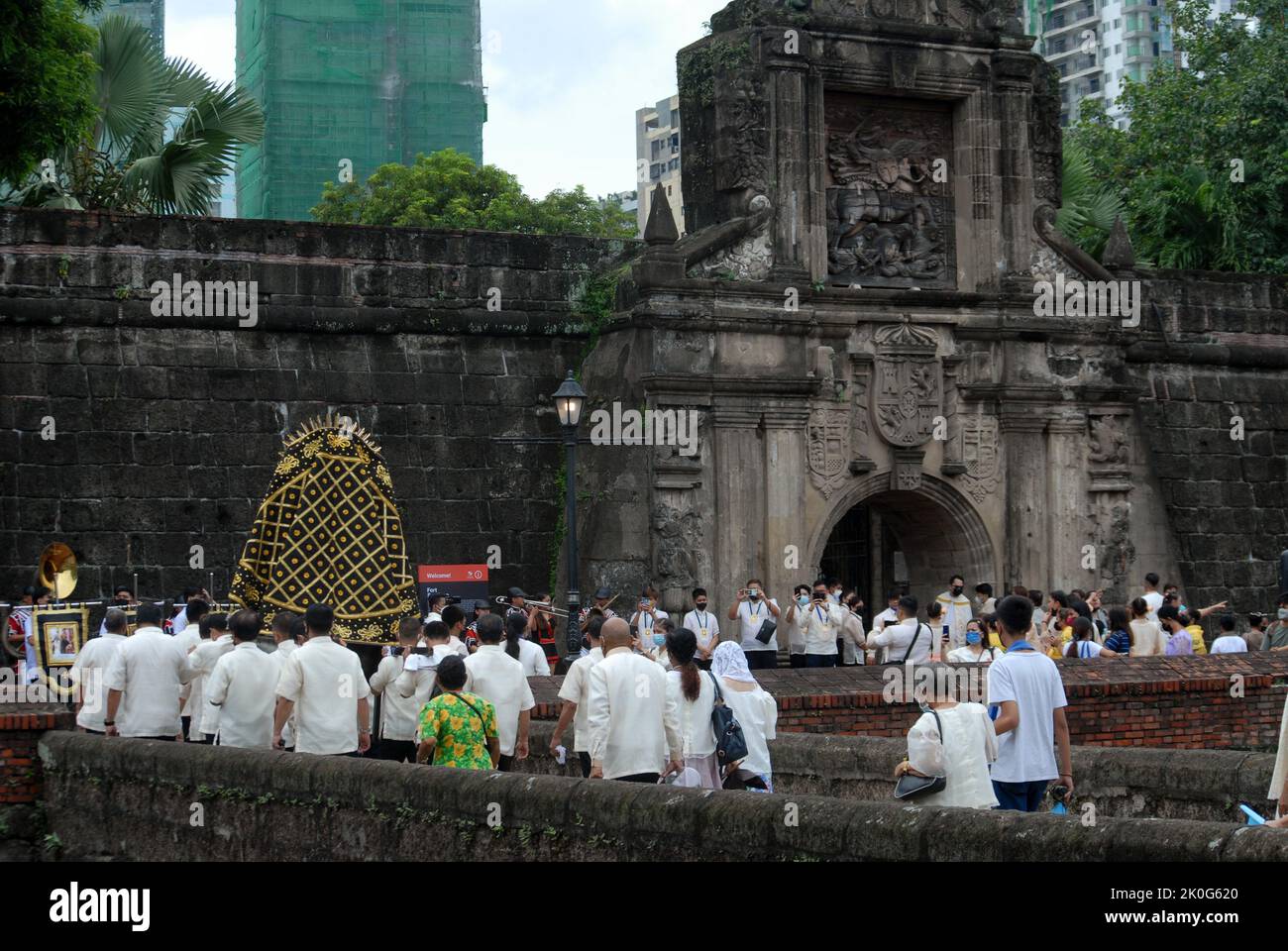 Religious procession, Fort Santiago, Manila, Luzon, Philippines Stock ...