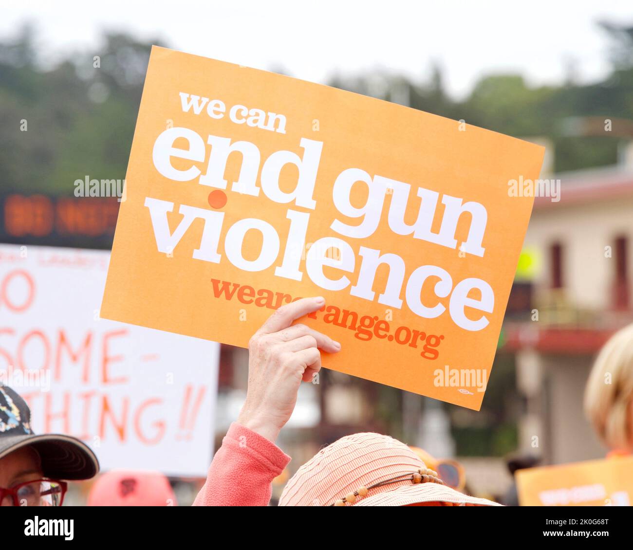 San Francisco, CA - June 4, 2022: Wear Orange Stop Gun Violence March ...