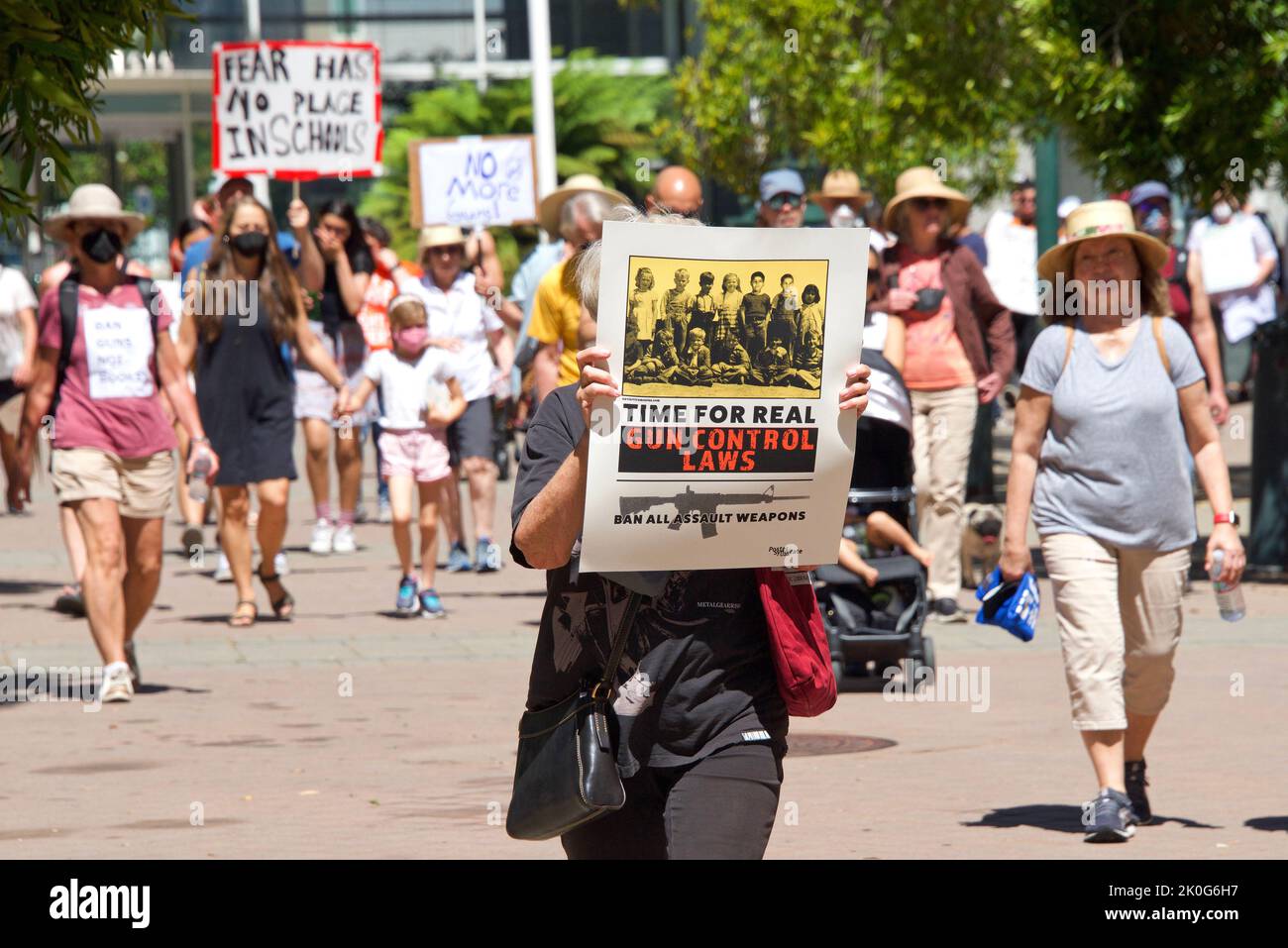 Oakland, CA - June 11, Unidentified participants in March for our Lives ...