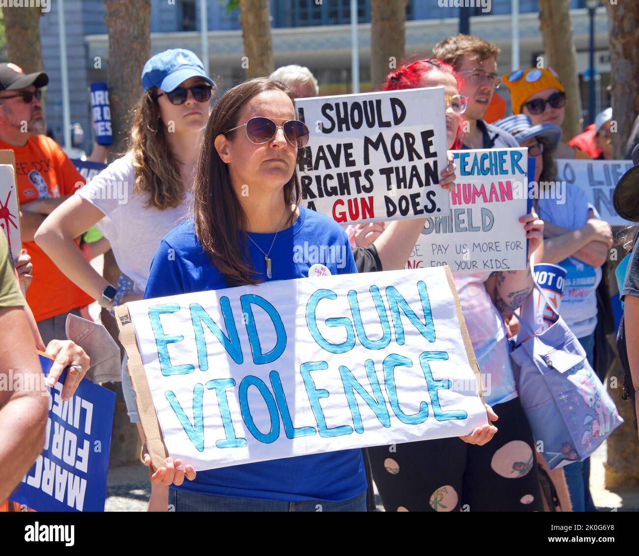 San Francisco, CA - June 4, 2022: Stop Gun Violence Protest ...