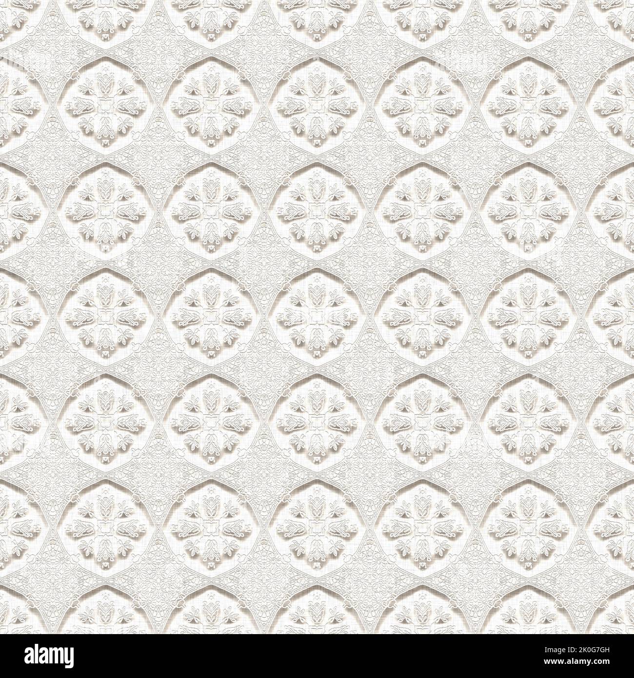 White on White linen lace effect background. Minimal stylish wedding ...