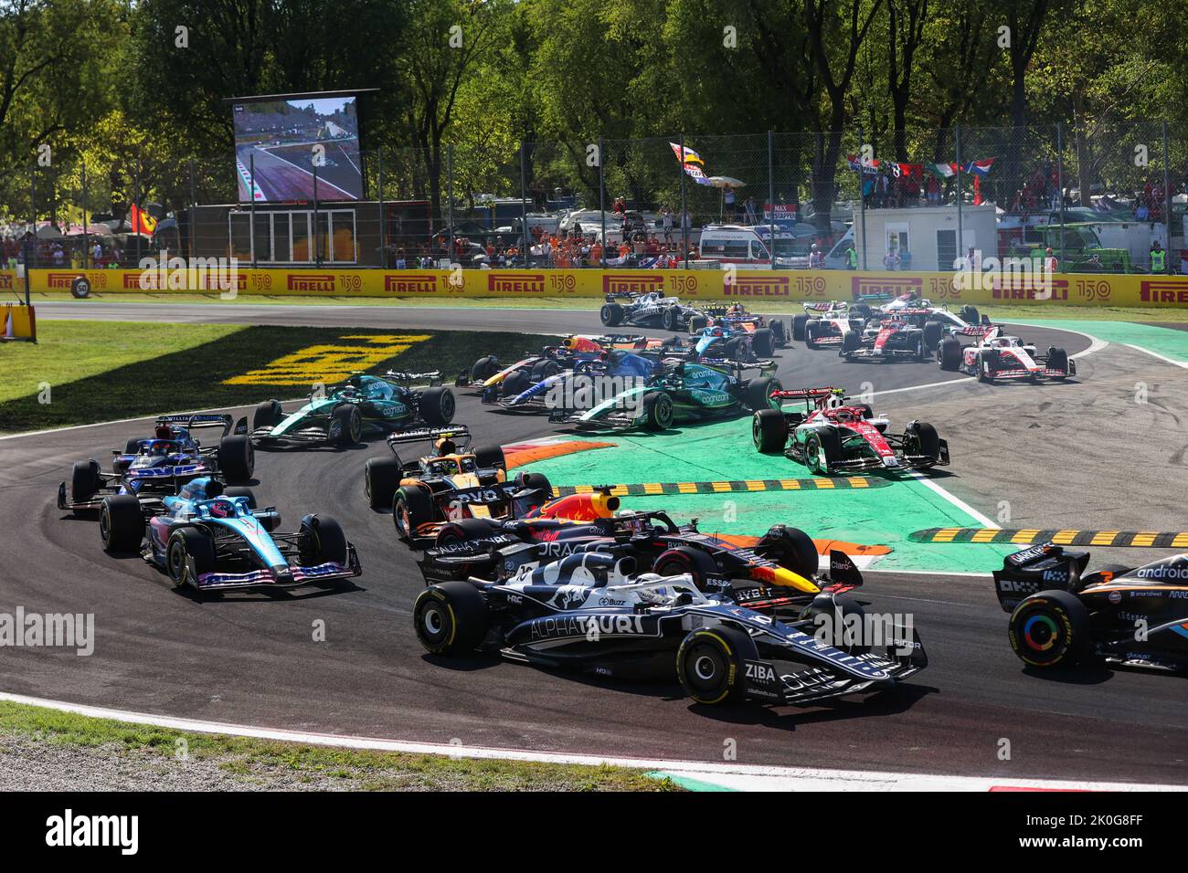 Monza, Italy. 11th Sep, 2022. start of the race, depart, 10 GASLY Pierre (fra), Scuderia ...