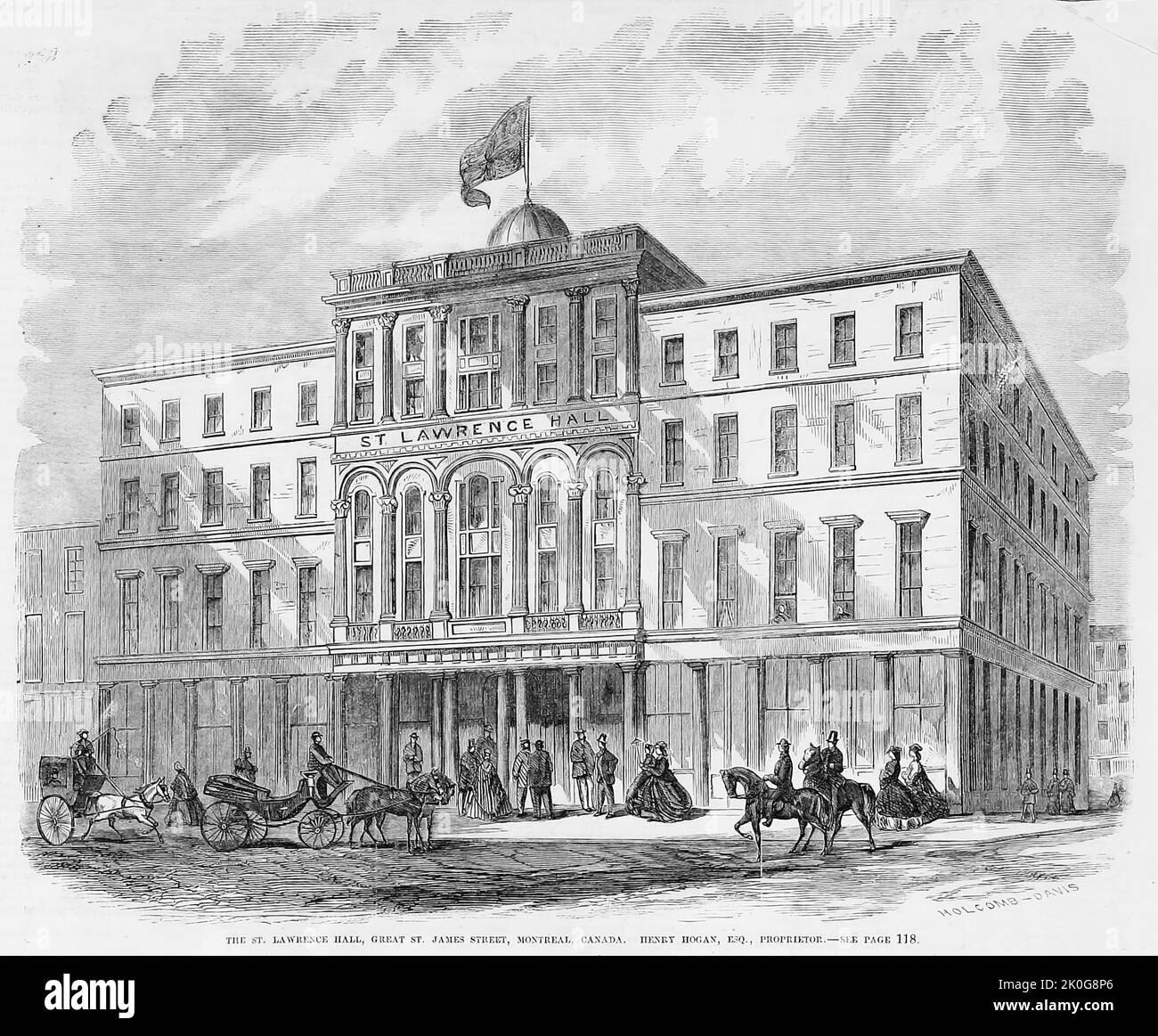 The St. Lawrence Hall, Great St. James Street, Montreal, Canada, Henry ... The St. Lawrence Hall, Great St. James Street, Montreal, Canada, Henry ...