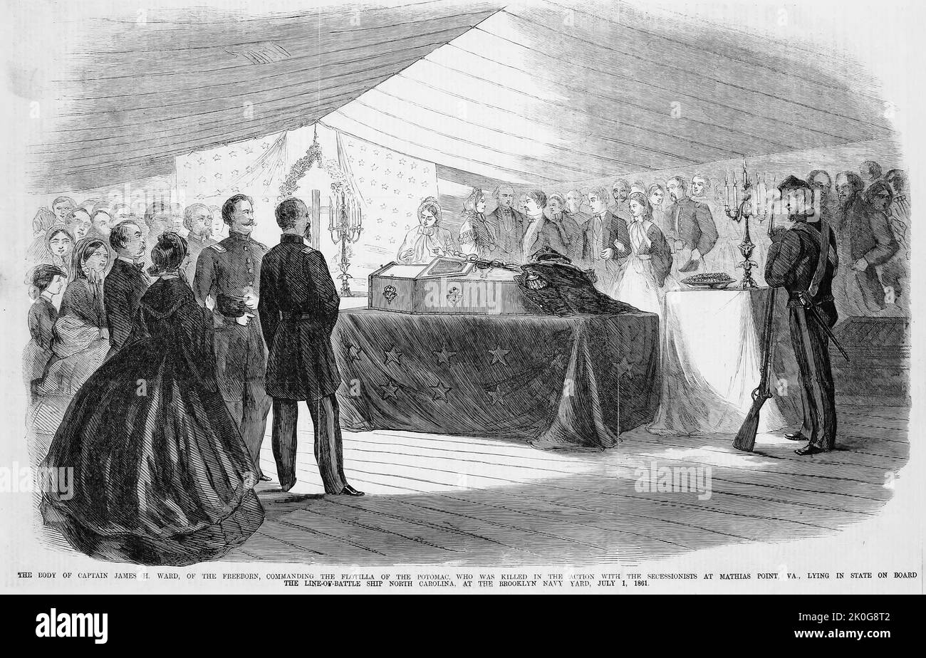 The body of Captain James Harmon Ward, of the Freeborn, commanding the ...