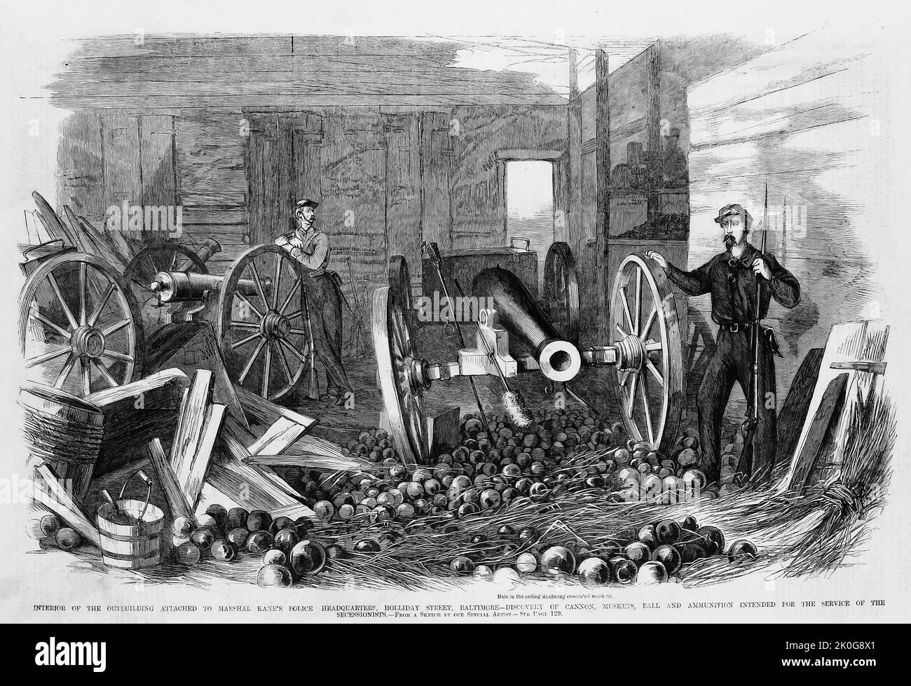 Interior of the outbuilding attached to Marshal George Proctor Kane's ...