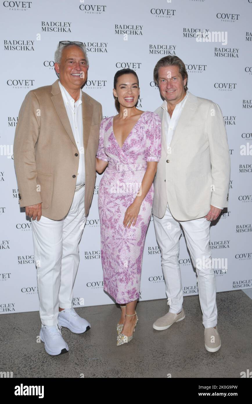 Mark Badgley, Torrey DeVitto and James Mischka attend the Badgley ...