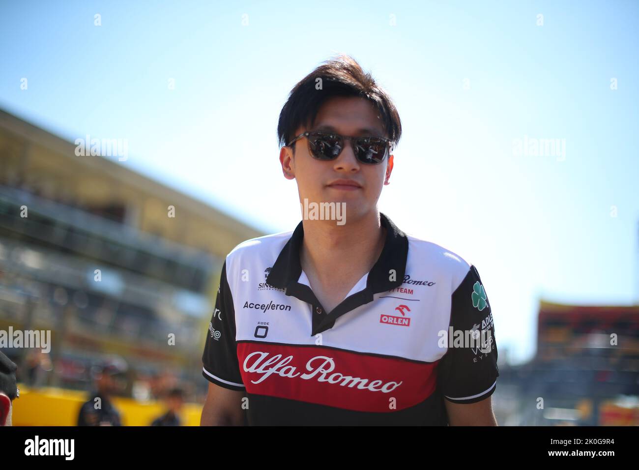 Monza, Italy. 27th Jan, 2022. #24 Guanyu Zhou, Alfa Romeo Sauber F1 ...