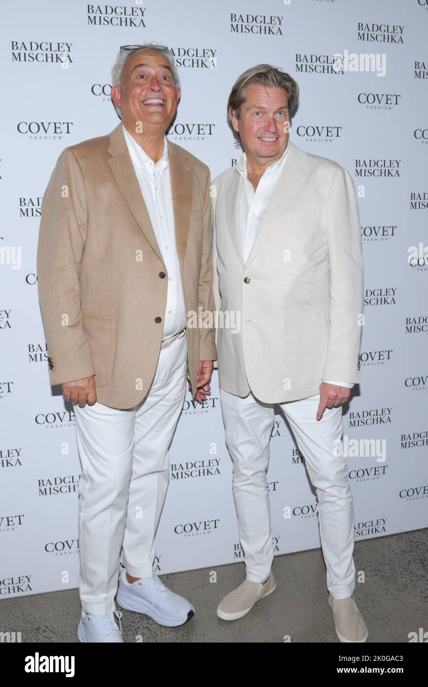 Mark Badgley and James Mischka attend the Badgley Mischka Spring 2023 Runway Show at Spring ...