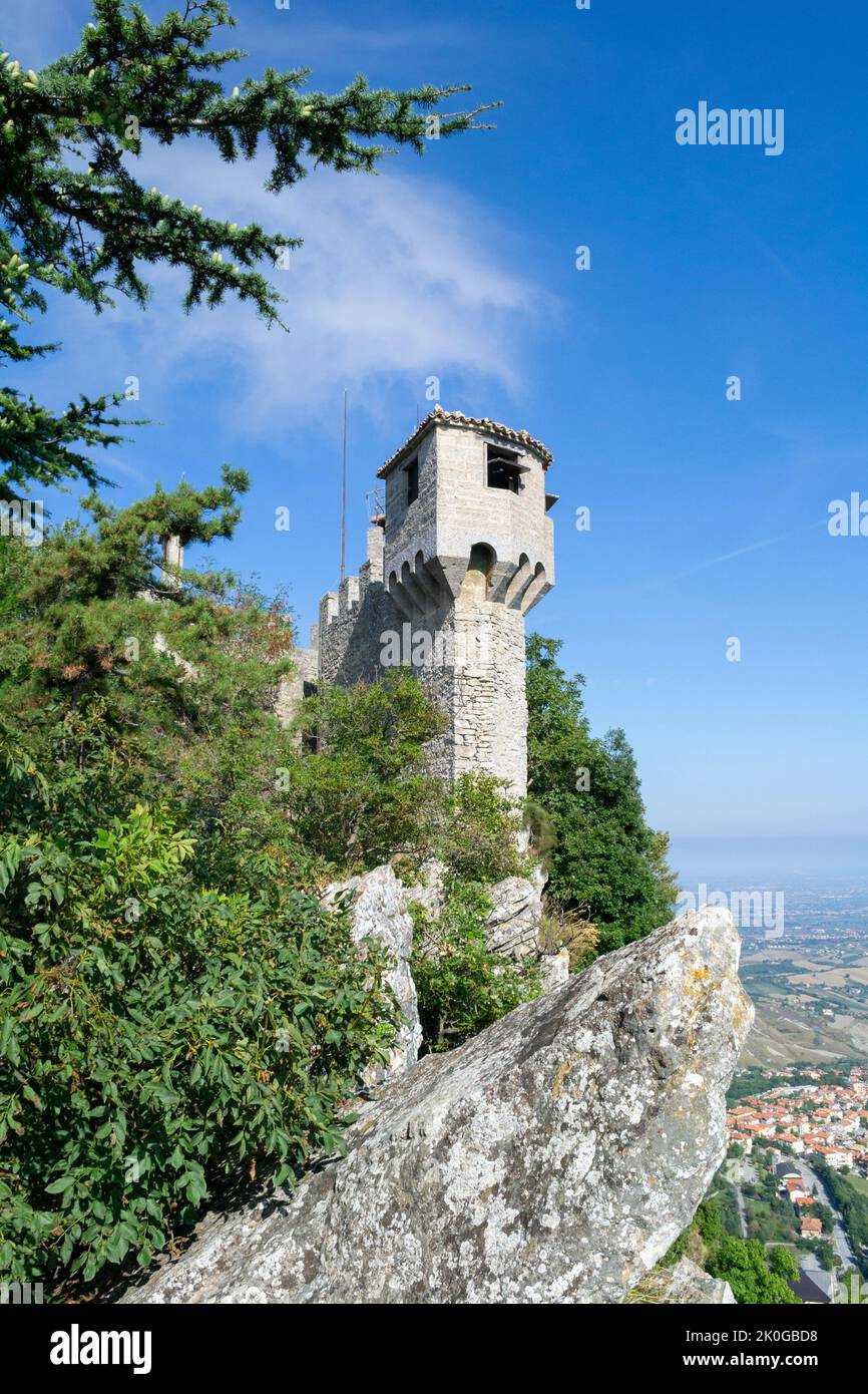 Guaita tower of Mount Titan in San Marino Stock Photo - Alamy