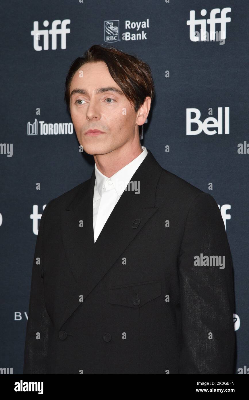 David Dawson arrives at the premiere of My Policeman during the 2022 ...