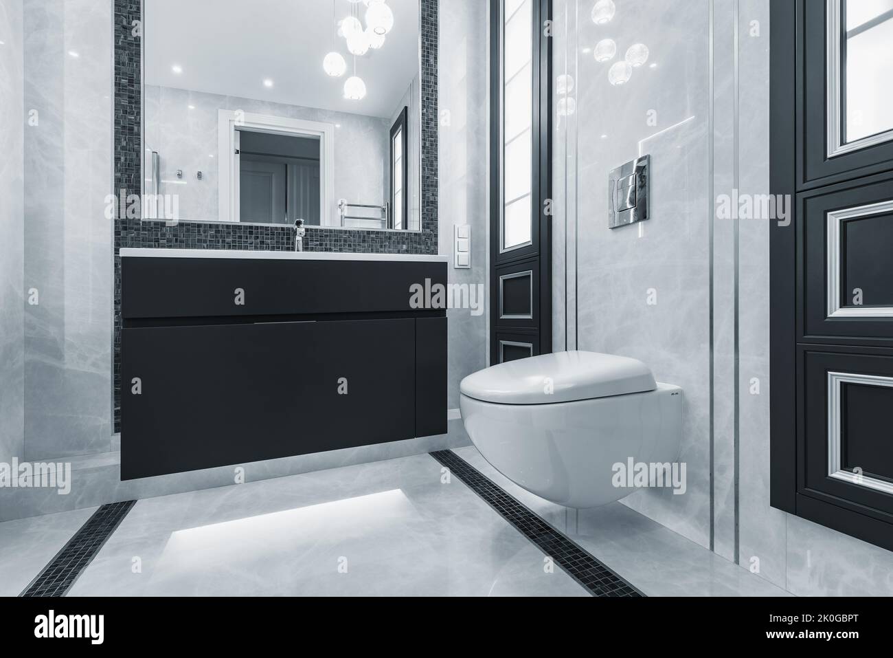 Interior of the toilet inside of the flat Stock Photo - Alamy