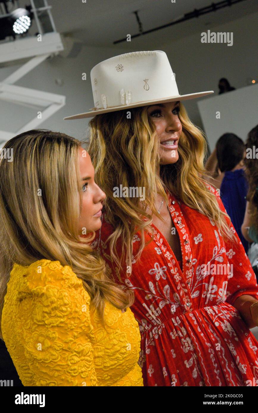 Thadeus Ann Bansimon and Kelly Bensimon are seen in the front row at ...