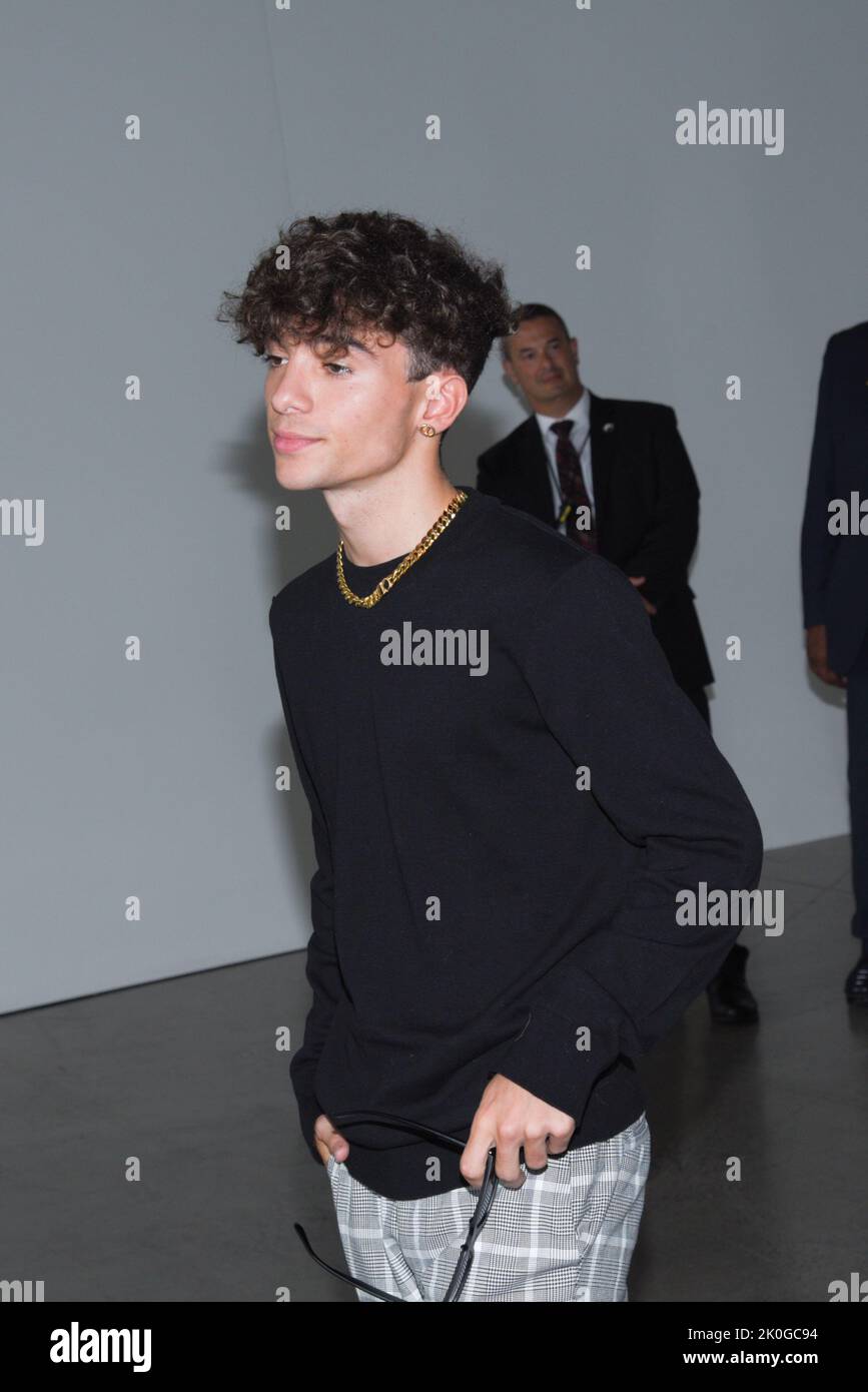 New York, USA. 11th Sep, 2022. Sam Beres is seen in the front row at ...