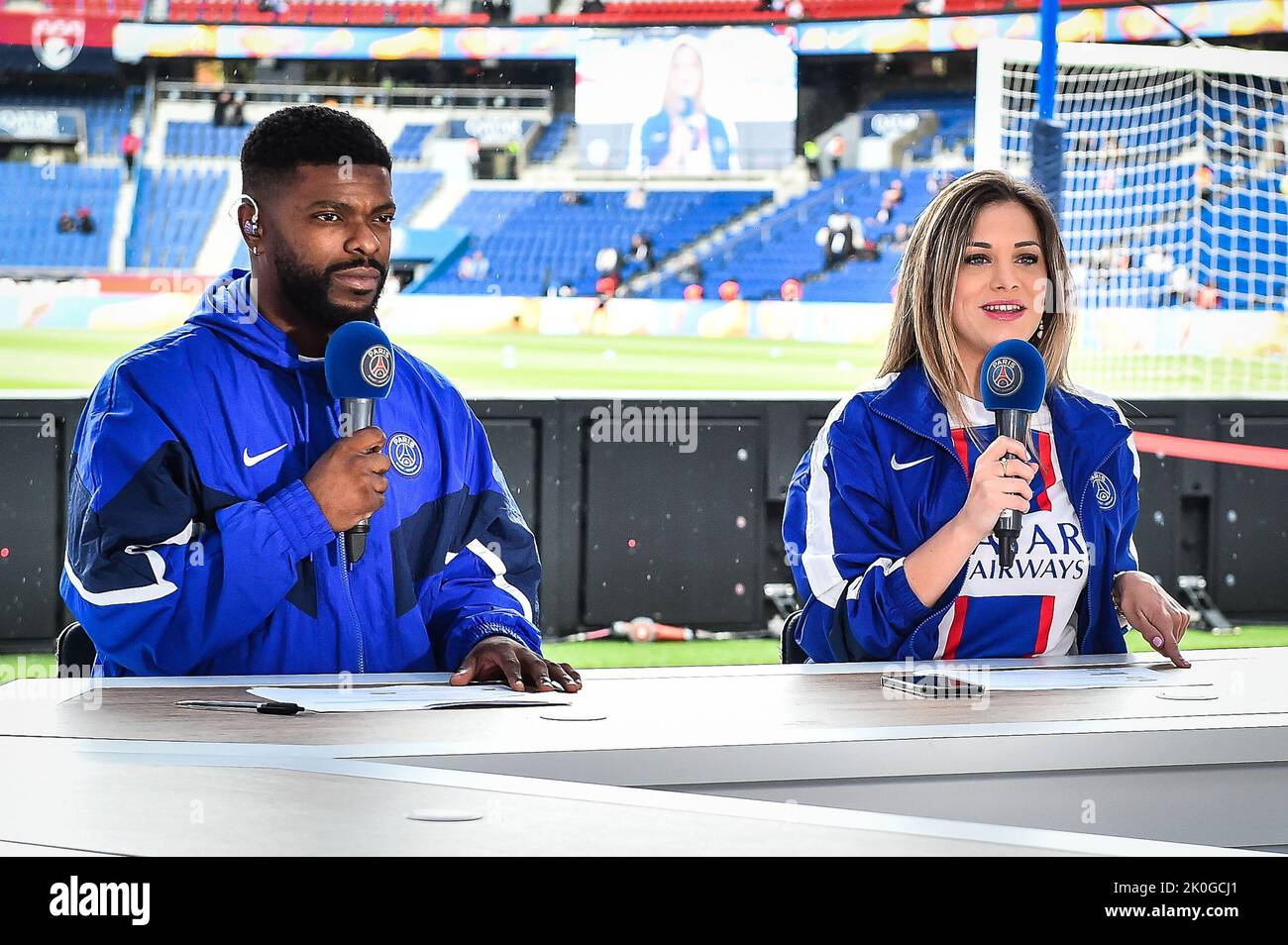David BUTLER (Journalist of of PSG) and Ambre GODILLON (Journalist of ...