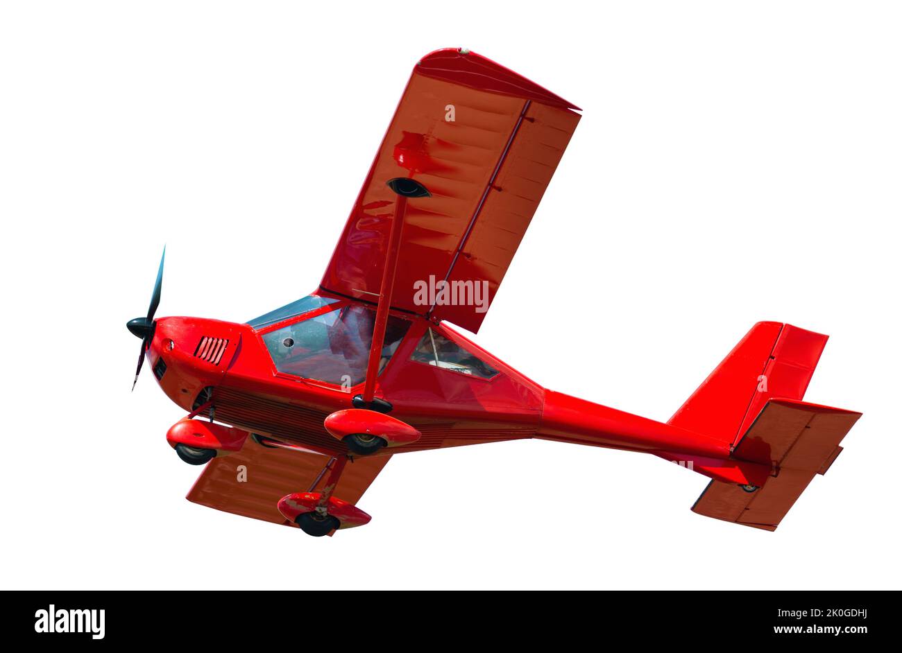 Sports monoplane on white background Stock Photo - Alamy