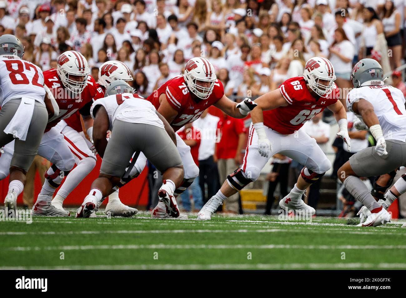 September 10, 2022: Wisconsin Badgers offensive lineman Michael Furtney ...