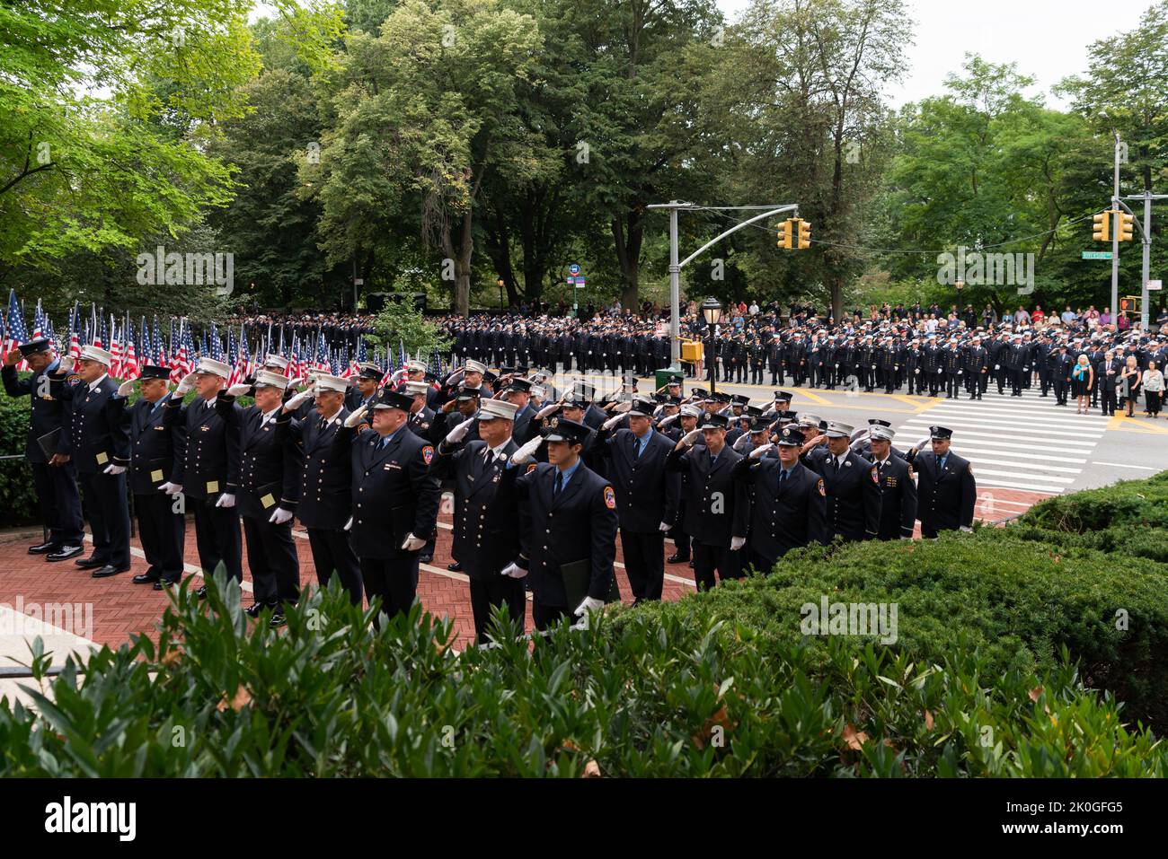 New York City, USA. 11th Sep, 2022. Members of the 18th Battalion ...