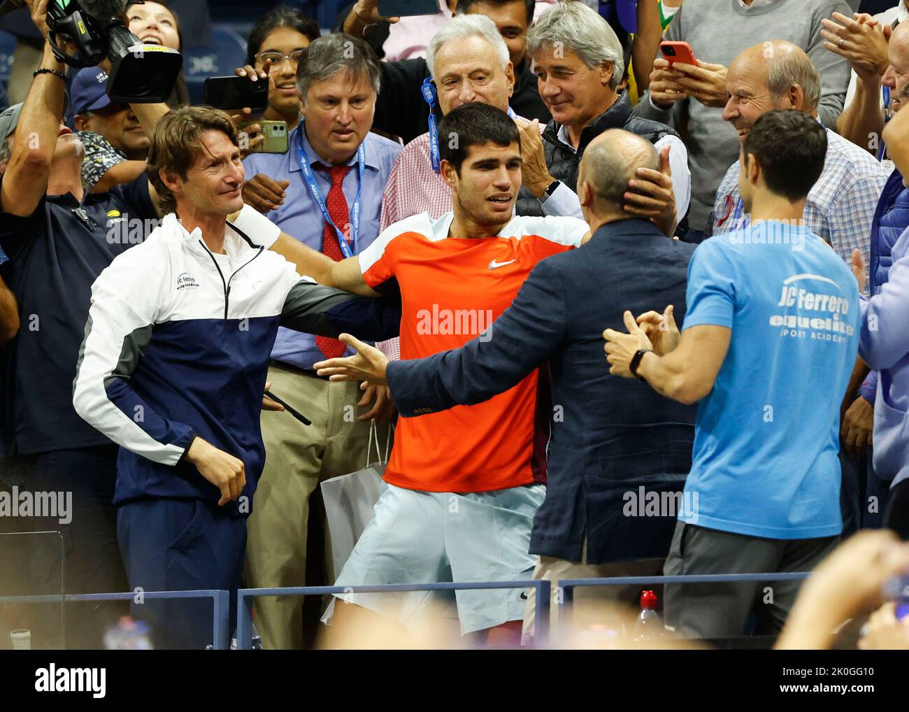 New York, USA, 11th.September 2022. Spanish tennis player Carlos ...