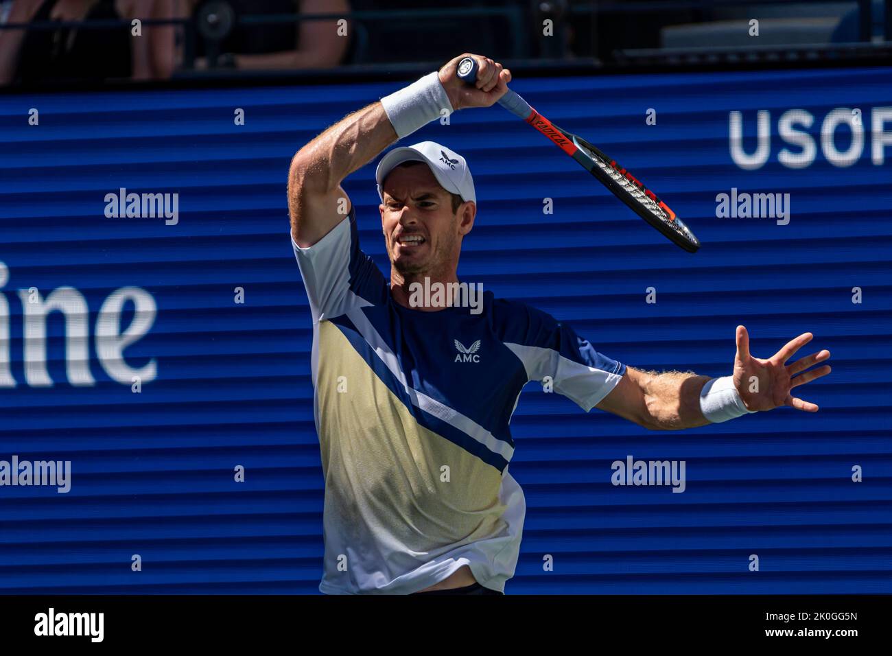 Andy Murray (GBR) competing at the 2022 US Open Tennis Championships ...