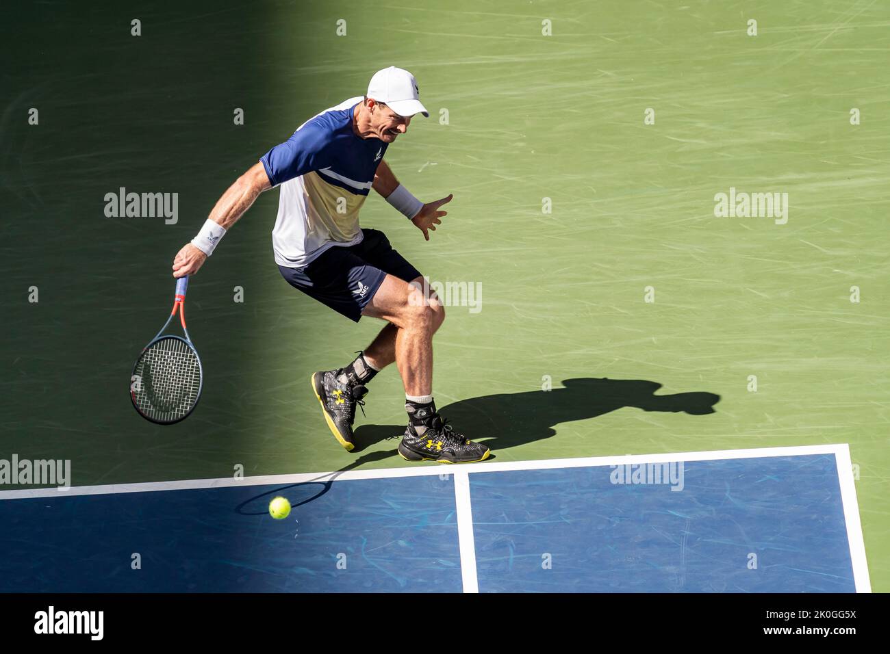 Andy Murray (GBR) competing at the 2022 US Open Tennis Championships ...