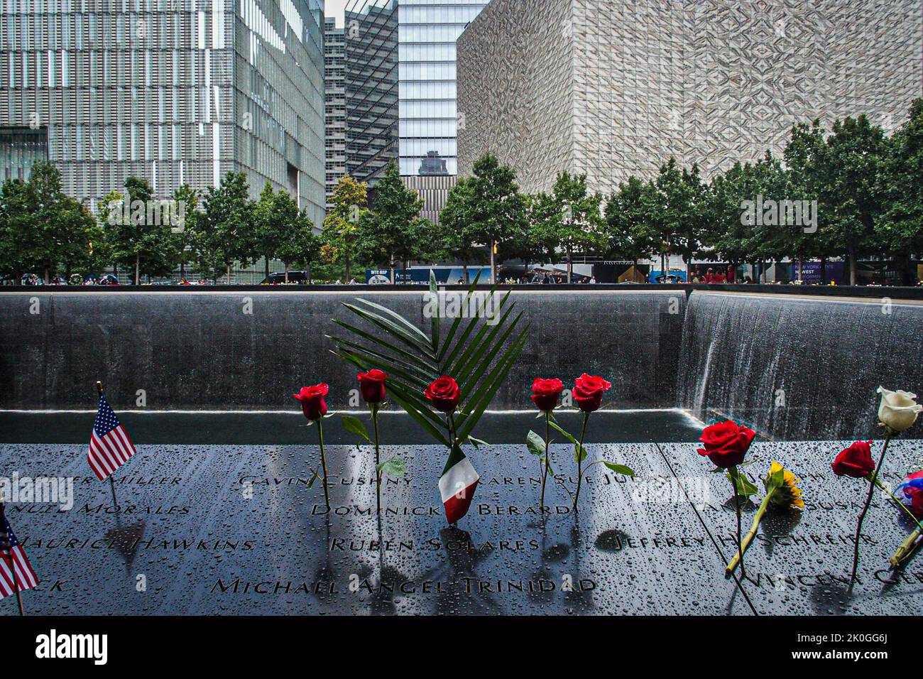 New York, New York, USA. 11th Sep, 2022. It was a rainy and melancholy ...