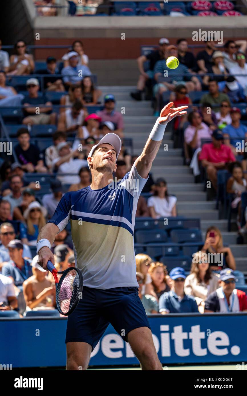 Andy Murray (GBR) competing at the 2022 US Open Tennis Championships ...