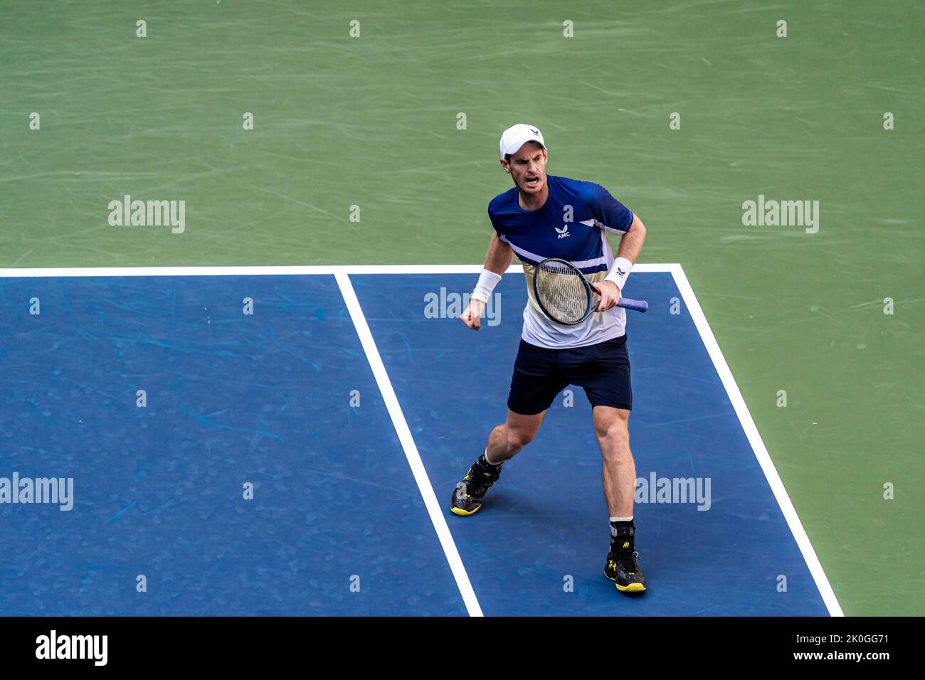 Andy Murray (GBR) competing at the 2022 US Open Tennis Championships ...