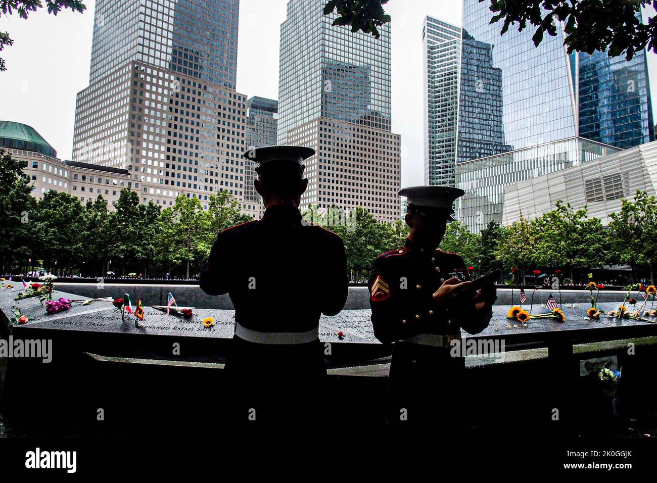 New York, New York, USA. 11th Sep, 2022. It was a rainy and melancholy ...