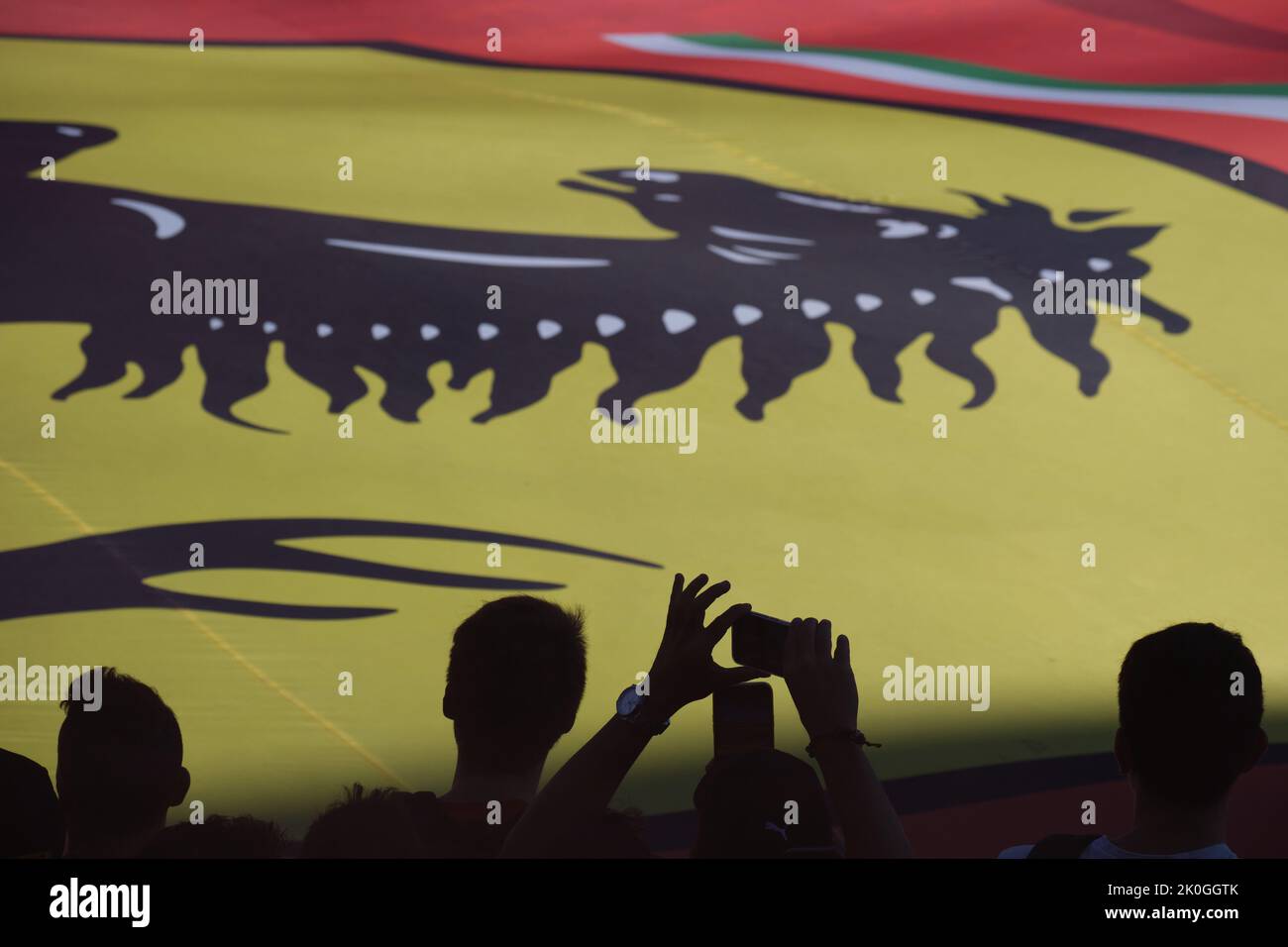 Monza, Italy. 11th Sep, 2022. A Ferrari flag is seen during the Italian ...