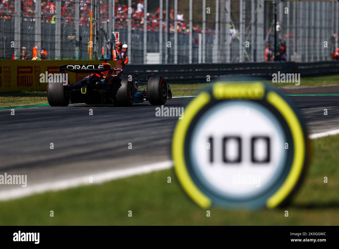 Monza, Italy. 11th Sep, 2022. Max Verstappen of Red Bull drives during ...