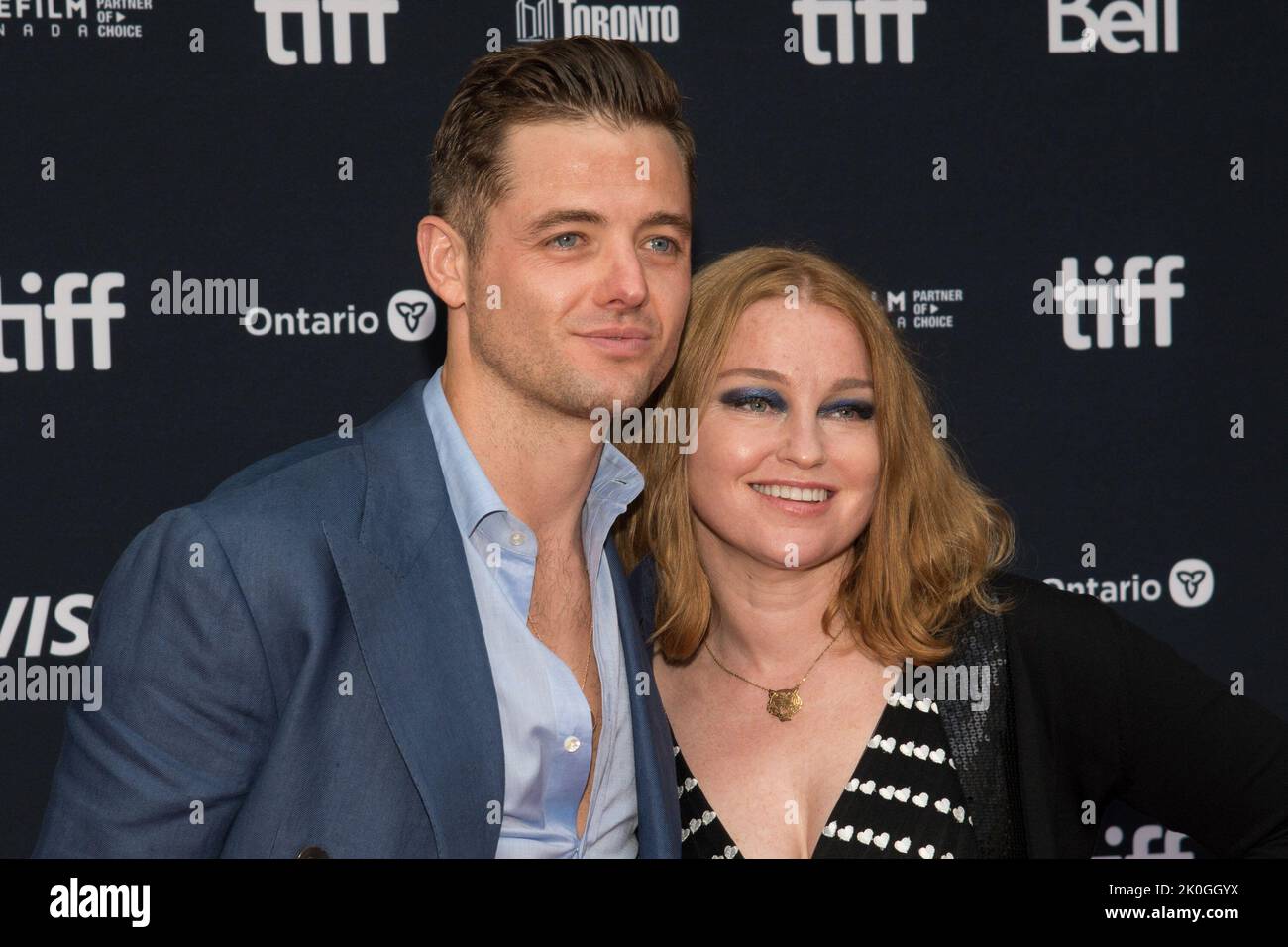 Toronto, Canada. 11th Sep, 2022. Robbie Rogers (L) and Sarah Schechter ...