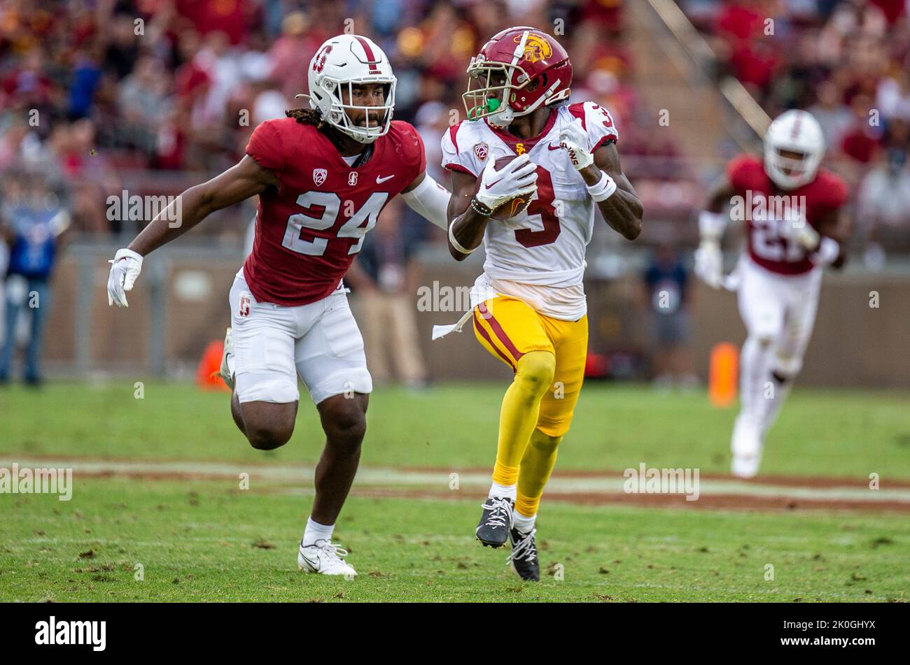Stanford Stadium. 10th Sep, 2022. CA U.S.A. USC wide receiver Jordan ...
