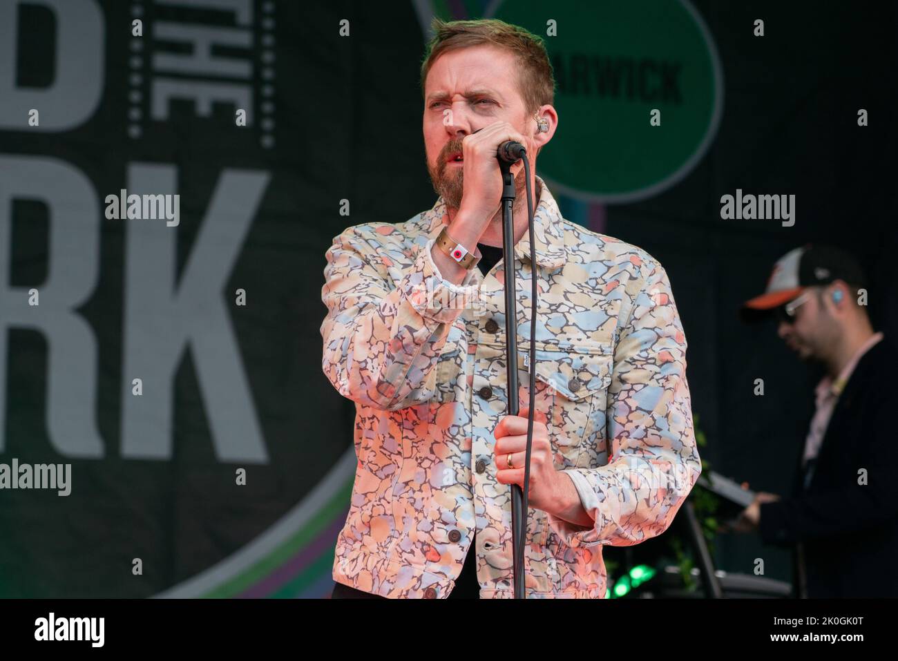 Ricky Wilson performs live on stage with Kaiser Chiefs at the festival ...