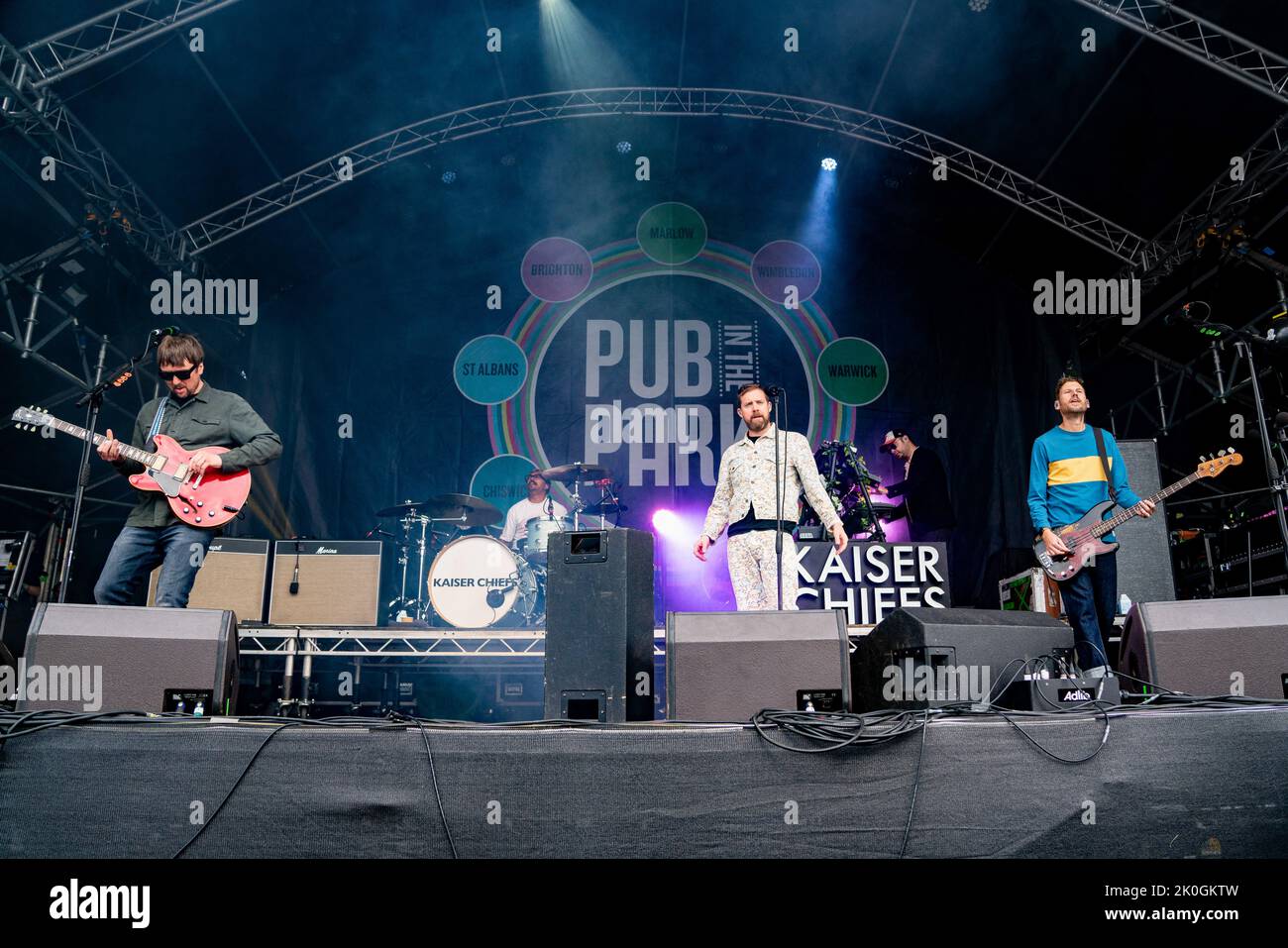 The Kaiser Chiefs rock band performs live on stage at the Pub In the ...