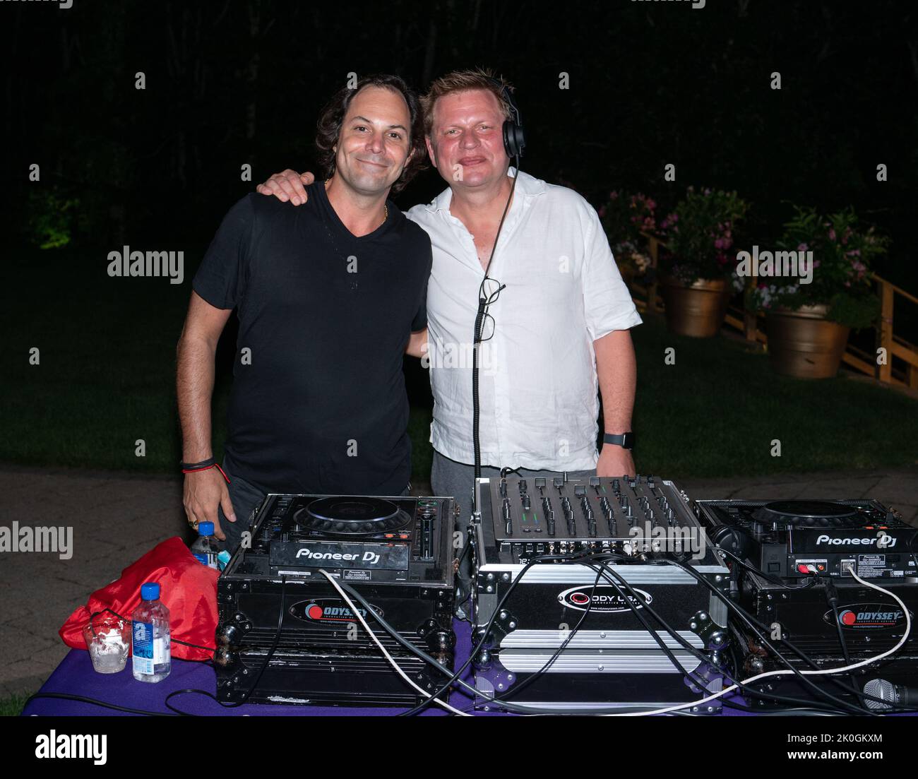 DJ Lee Kalt and DJ Timo Maas attend Sir Ivan's Summer End Party ...