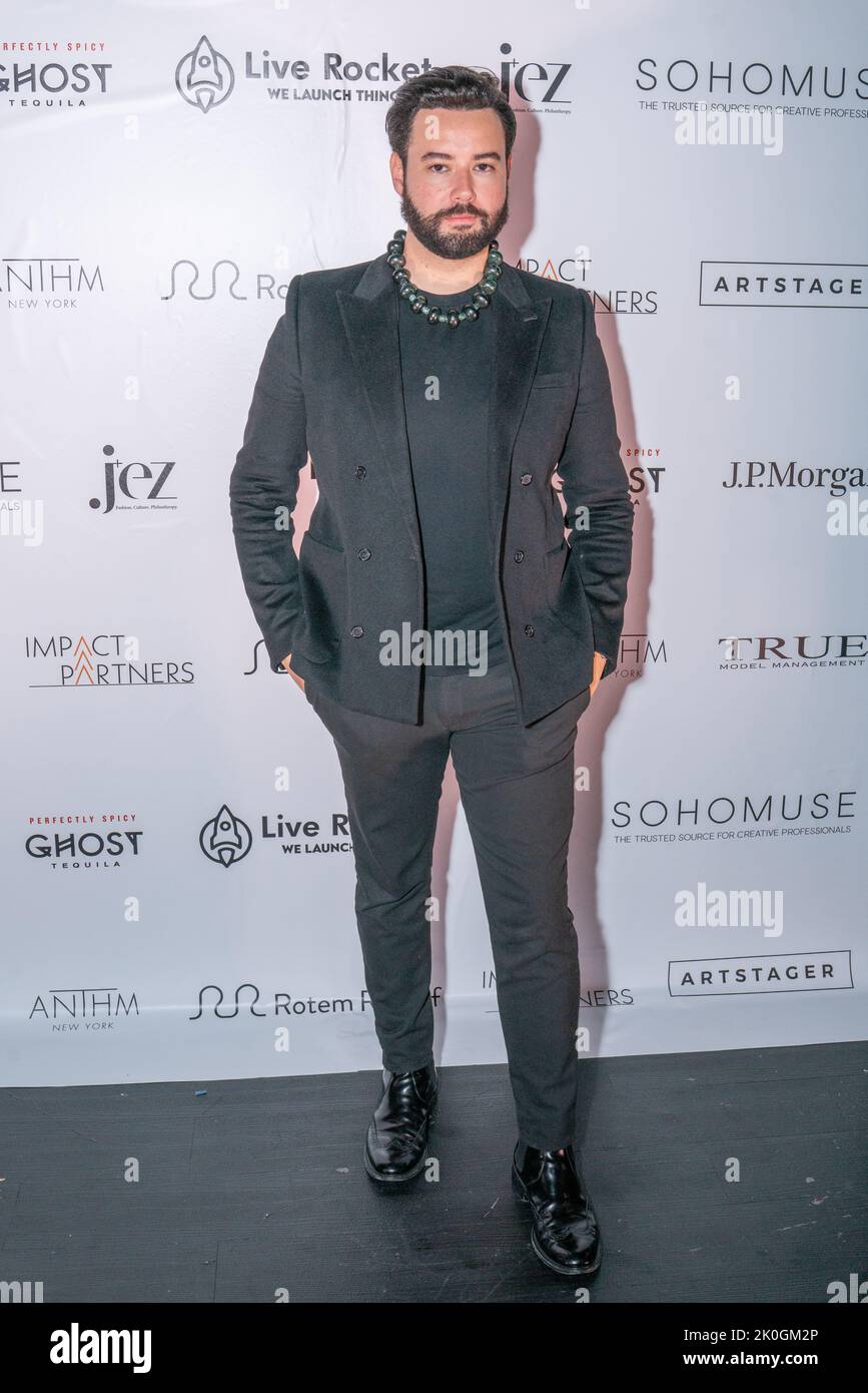 Manuel Tiscareno attends the SohoMuse x NYFW Ignite the Runway Fashion ...