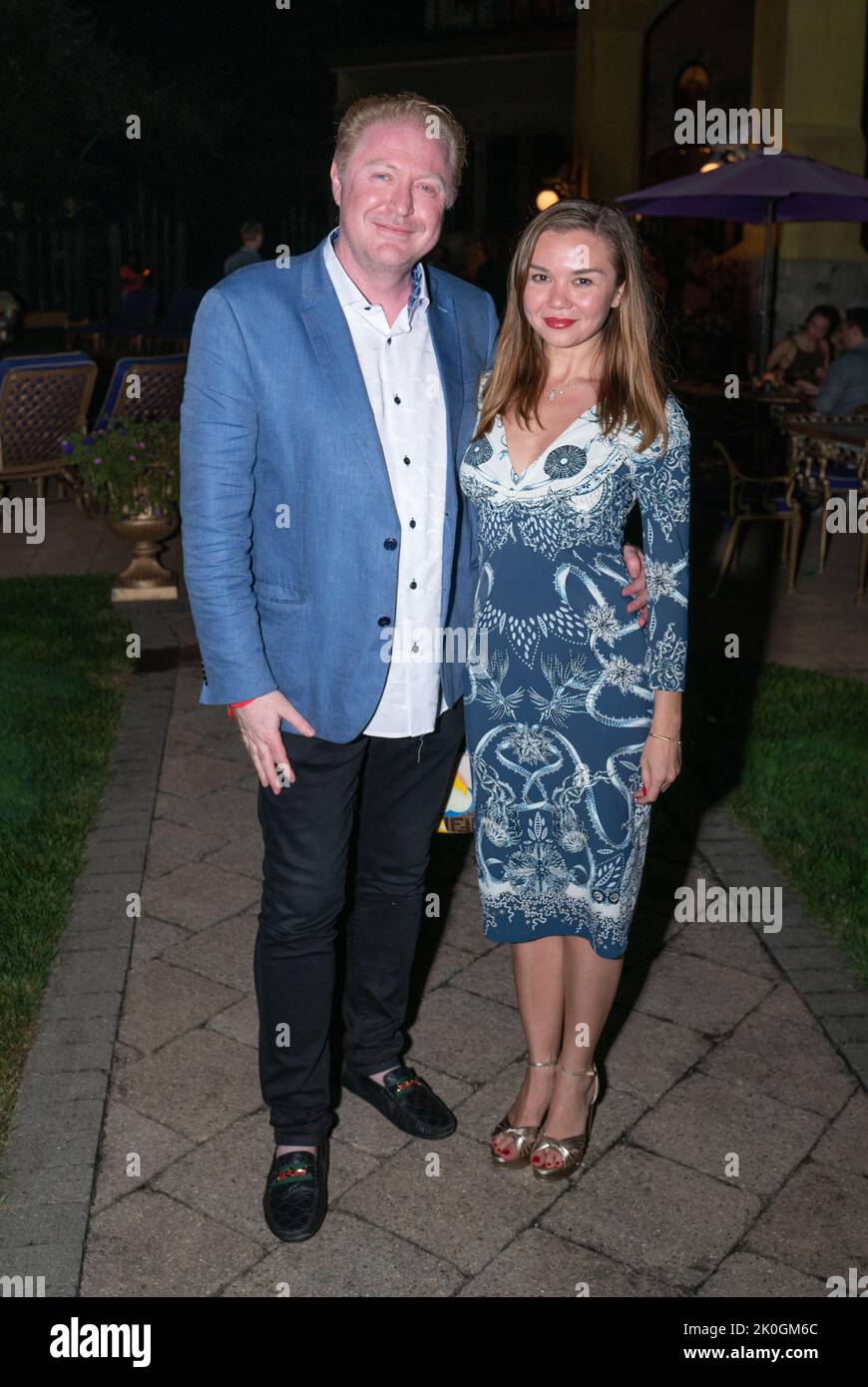 Dr David Shusterman and Regina Mukhtarova attend Sir Ivan's Summer End ...