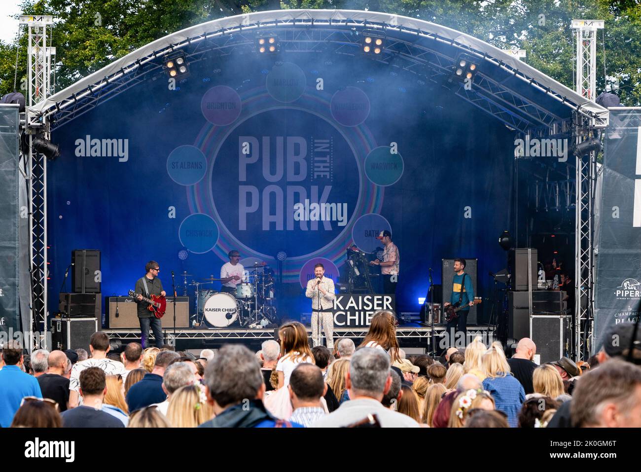 The Kaiser Chiefs rock band performs live on stage at the Pub In the ...