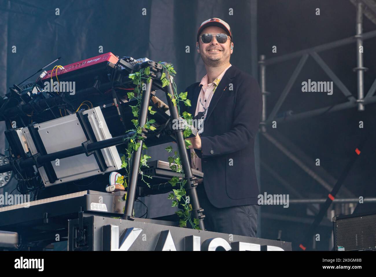 Kaiser Chiefs band member Nick 'peanut' Baines performs live at the ...