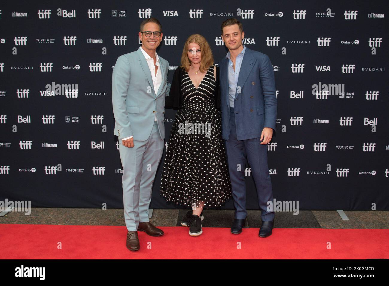 (L-R) Greg Berlanti, Sarah Schechter and Robbie Rogers attend the "My ...