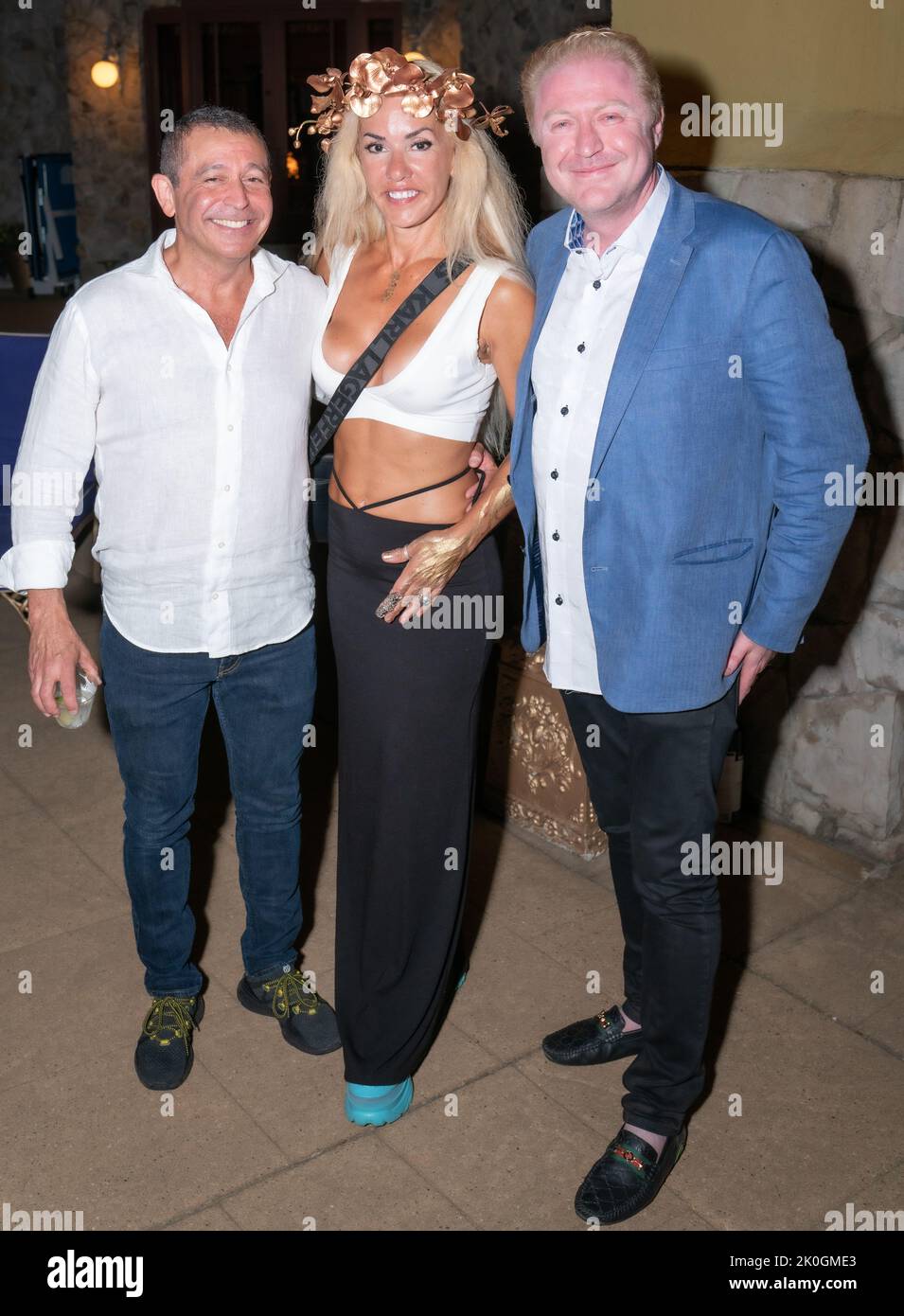 Sheldon Pike , Luciana Pampalone and David Shusterman attend Sir Ivan's ...