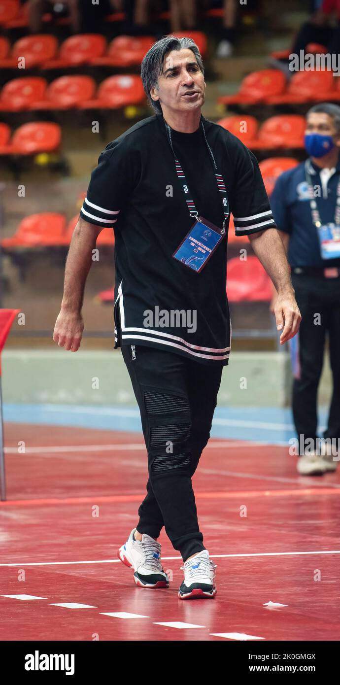 Vahid Shamsaee head coach of IR Iran seen during the Continental Futsal ...
