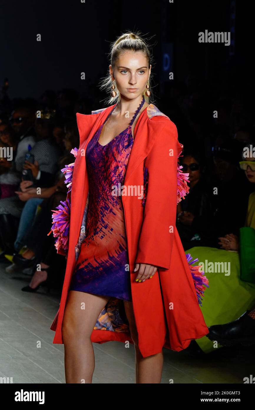 New York, USA. 11th Sep, 2022. Model on the runway Kylie Michelle ...