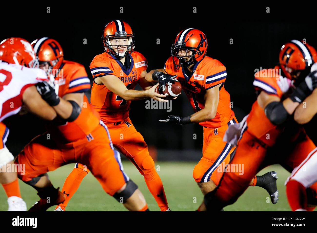 Aminovital Field, Tokyo, Japan. 11th Sep, 2022. (L-R) Masaki Hirai ...