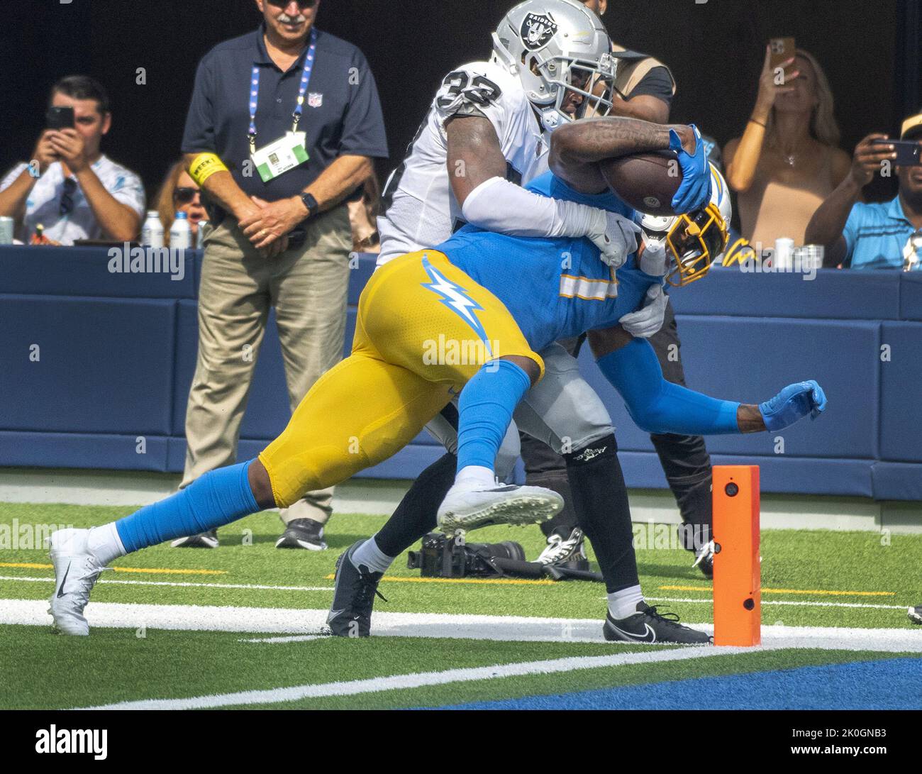Inglewood, United States. 11th Sep, 2022. Chargers' tight end Gerald ...